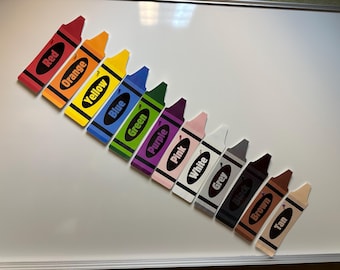 Crayon Color Posters and Labels for Classrooms | Crayon Classroom Decor ...