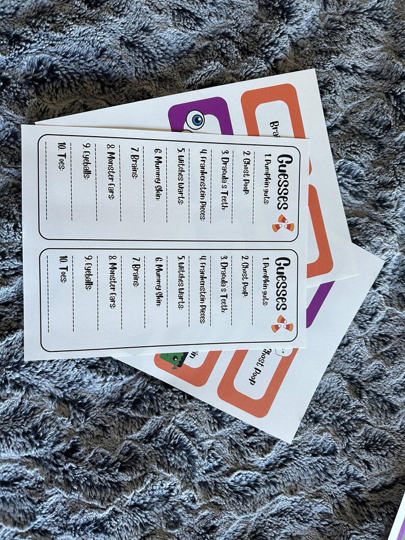 Halloween Touch & Feel Digital Download - Etsy