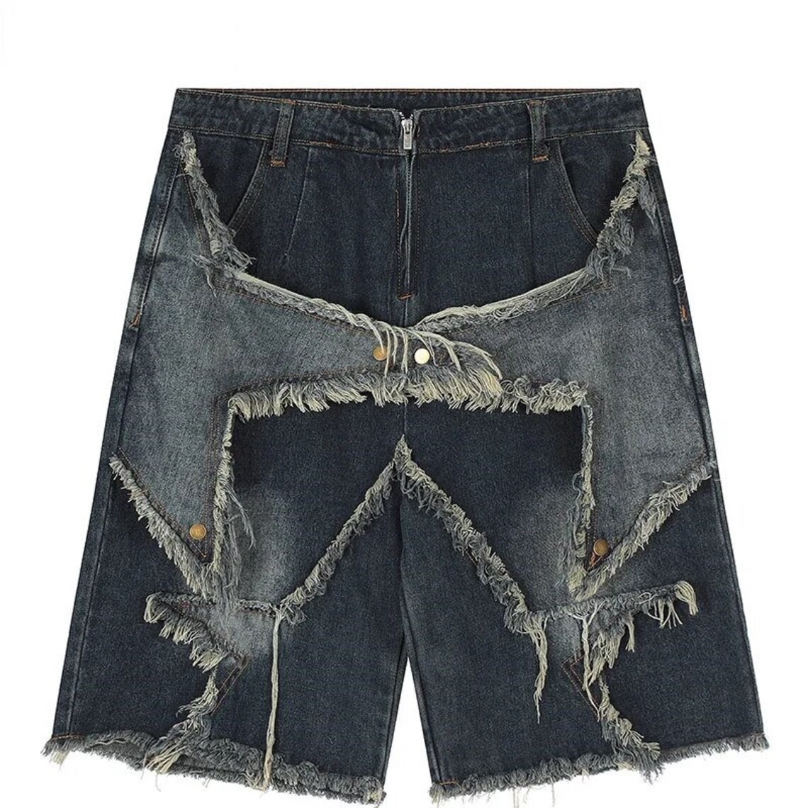 Denim Star Shorts New Style Trousers Clothing Shorts - Etsy