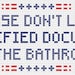 Please Don't Leave Classified Documents in the Bathroom - Cross Stitch ...