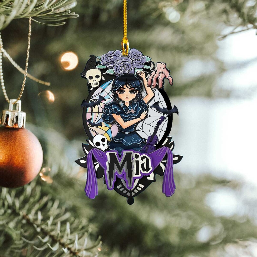 Custom Wednesday Addams Ornament the Addams Family Ornament - Etsy