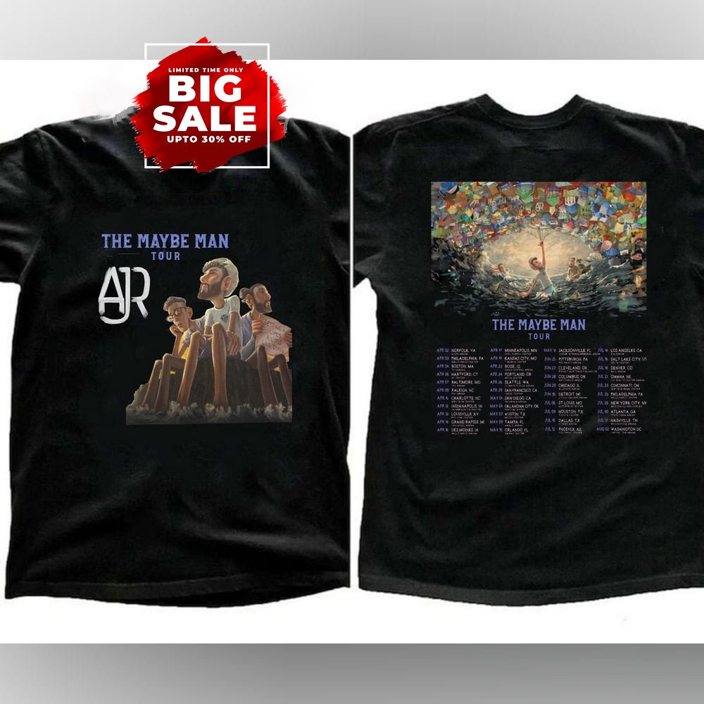 AJR The Maybe Man Tour 2024 Tour 2 sides sold by Midge Impresario | SKU ...