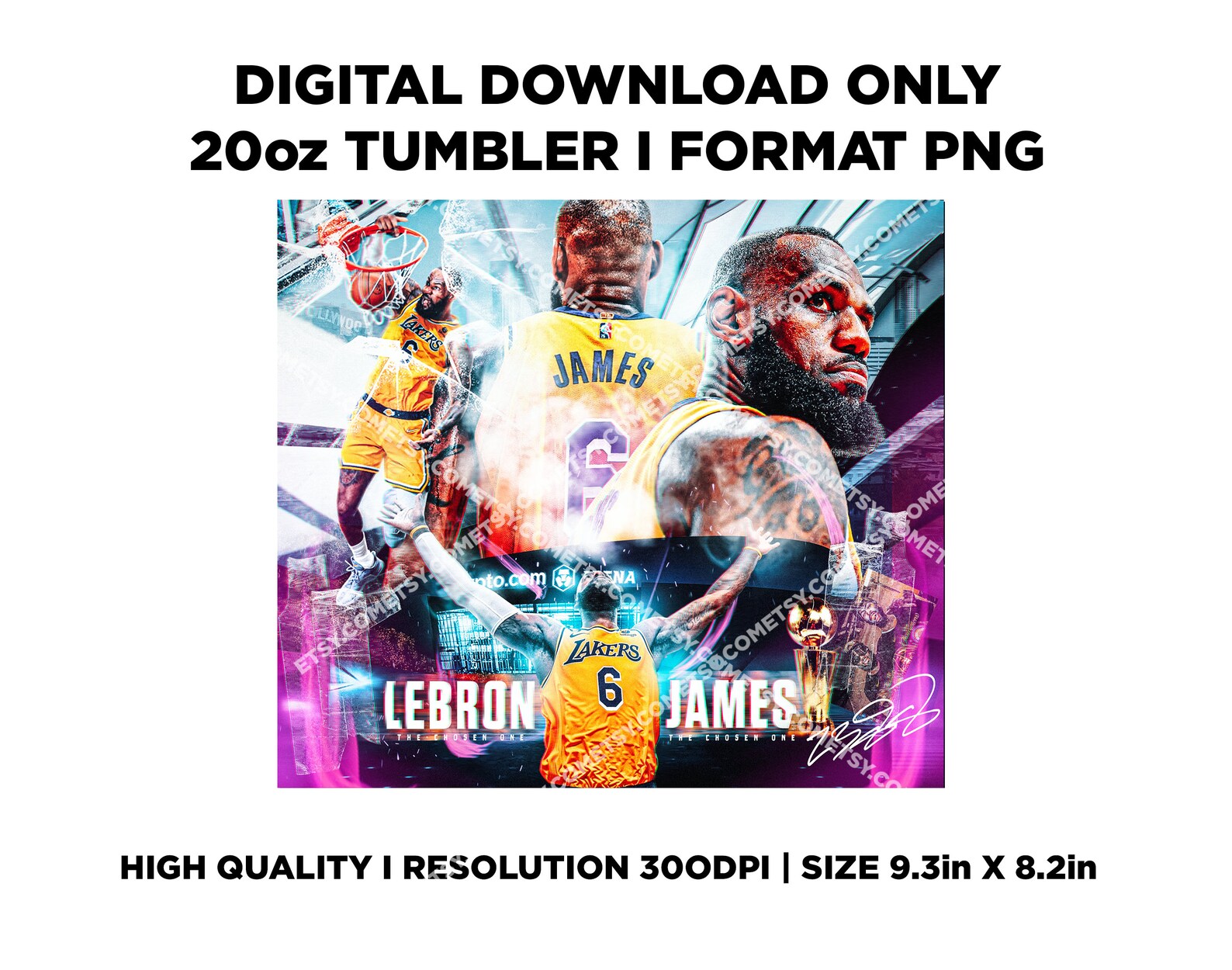 Lebron James Tumbler Wrap Png, 20oz Tumbler Design, Digital Download ...