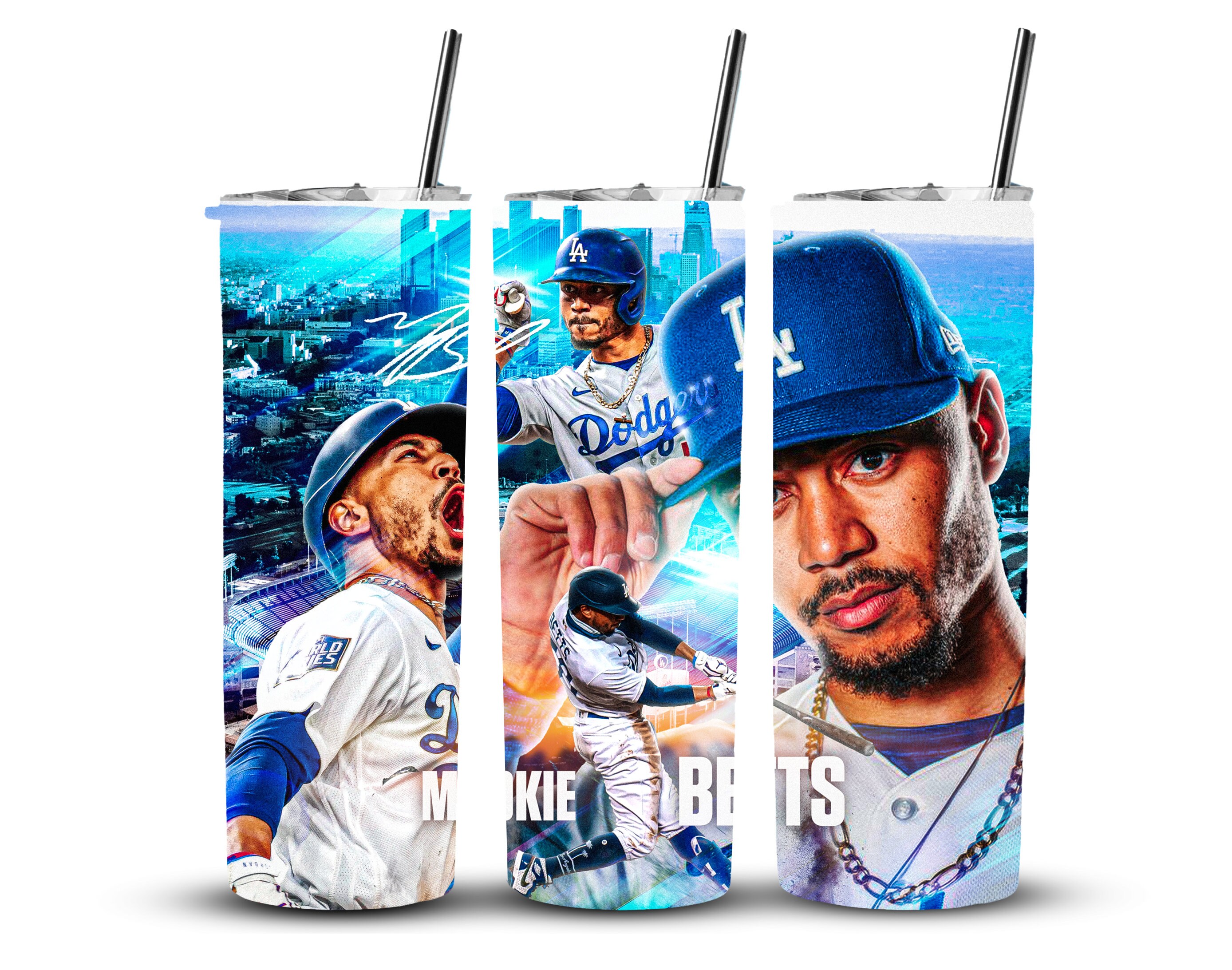 Mookie Betts Tumbler 20oz Wrap Design, Limited Edition, Digital ...