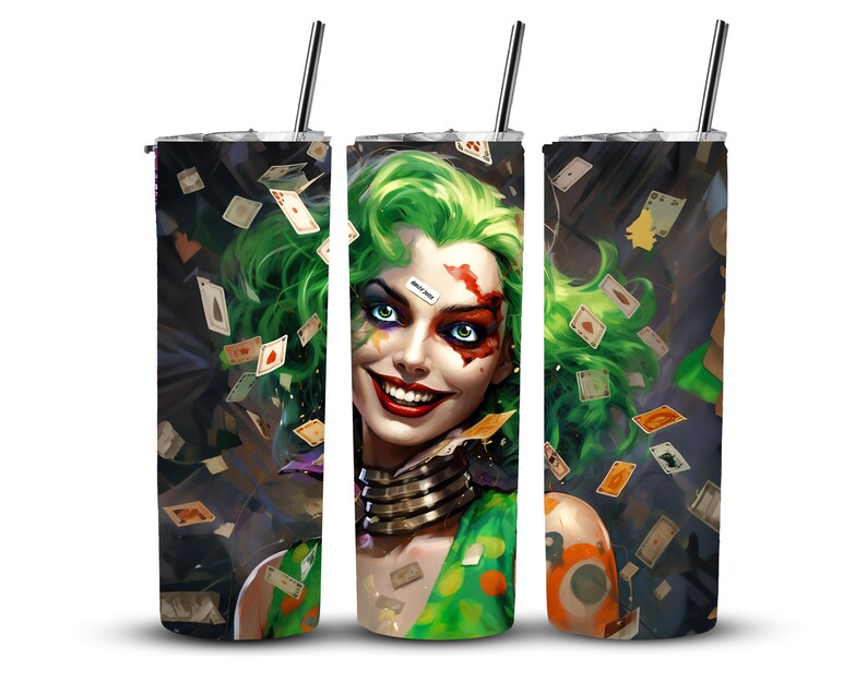 Harley Quinn as Joker Tumbler Wrap Margot Robbie Fans Special - Etsy