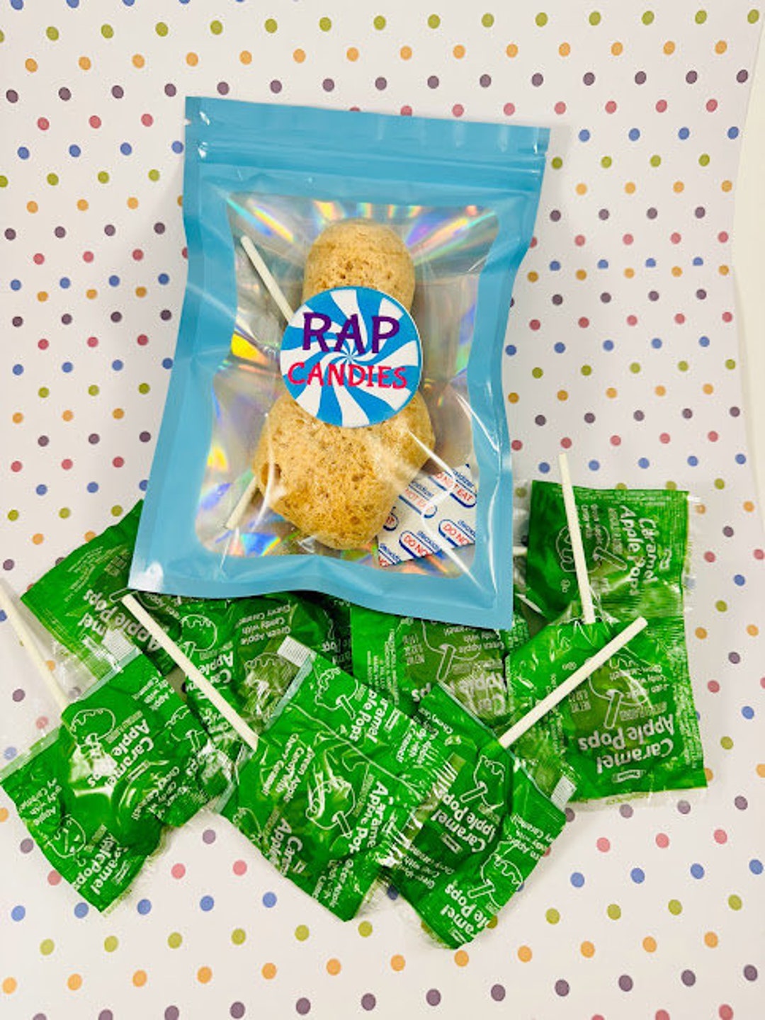 RAP CANDIES Freeze Dried Caramel Apple Suckers - Etsy