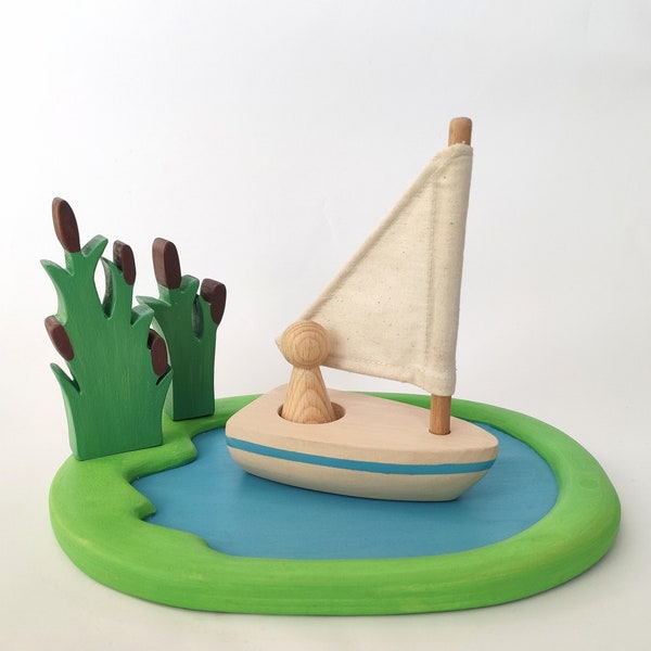 Toy Sailboat - Etsy