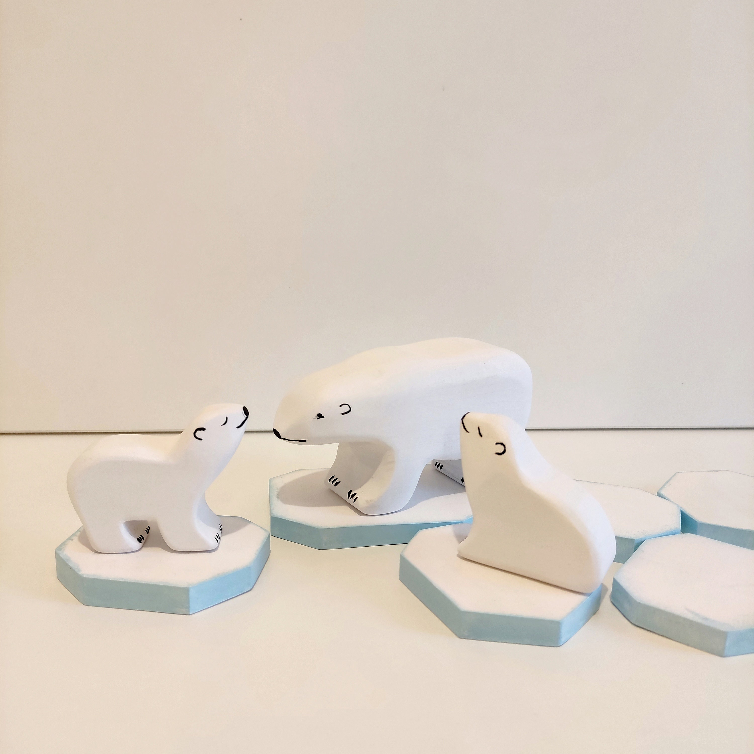 Wooden Toys, Polar Bear, Arctic Animals, Wooden Ice Floes, Waldorf ...
