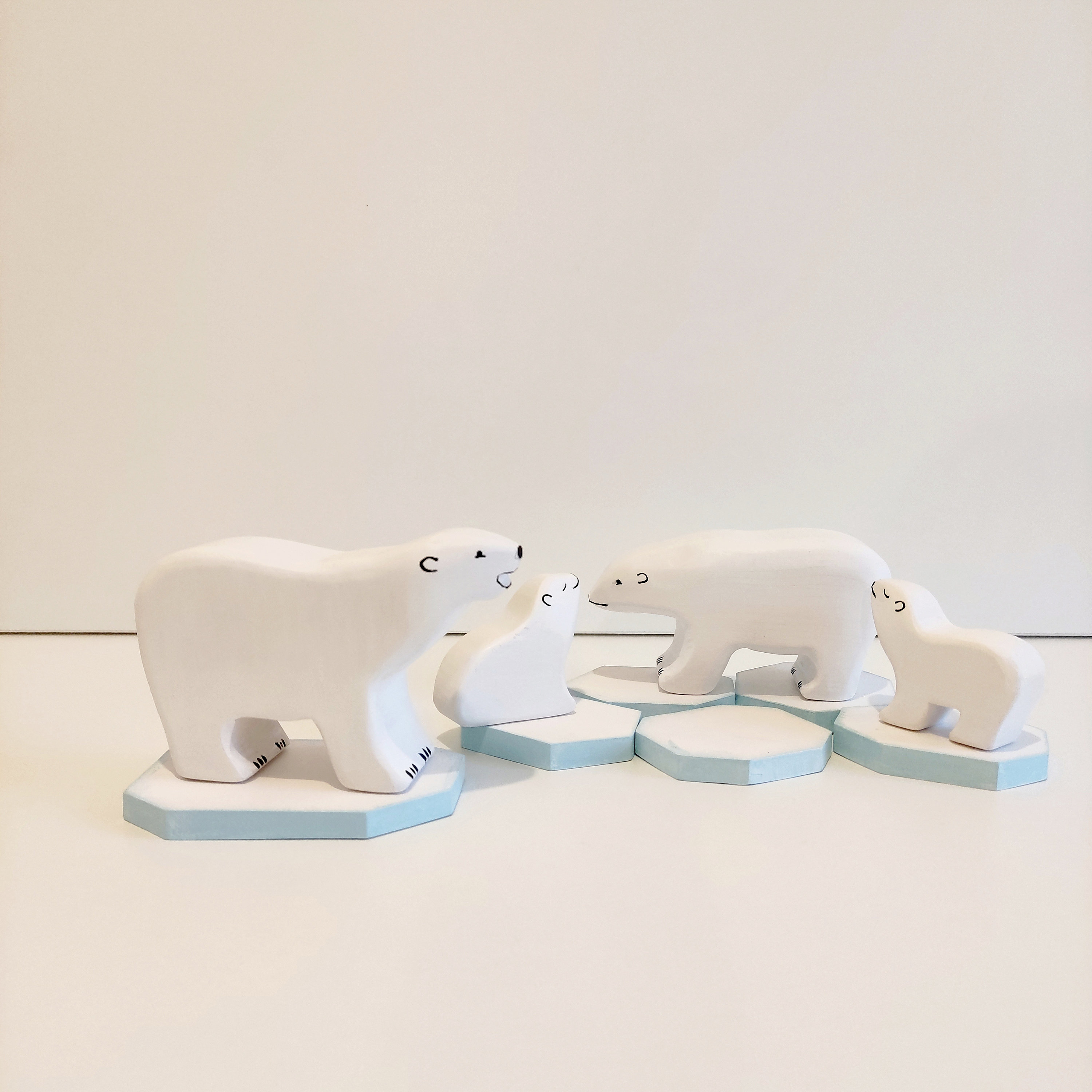 Wooden Toys, Polar Bear, Arctic Animals, Wooden Ice Floes, Waldorf ...