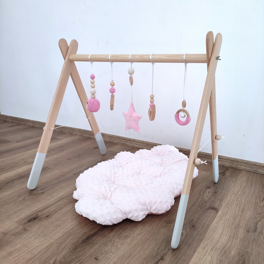 Wooden Play Gym, Montessori Play Gym, Baby Gym Frame, Wooden Baby Gym ...