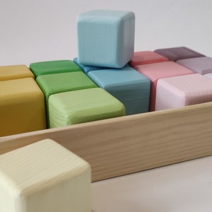 Wooden Colorful Blocks, Baby Building Blocks, Handmade Blocks ...