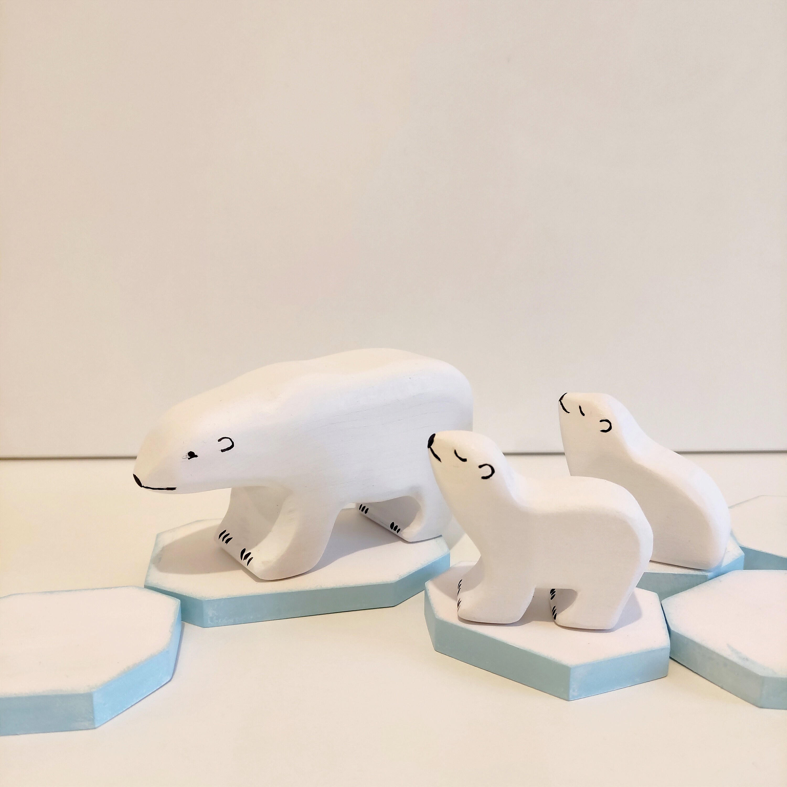 Wooden Toys, Polar Bear, Arctic Animals, Wooden Ice Floes, Waldorf ...