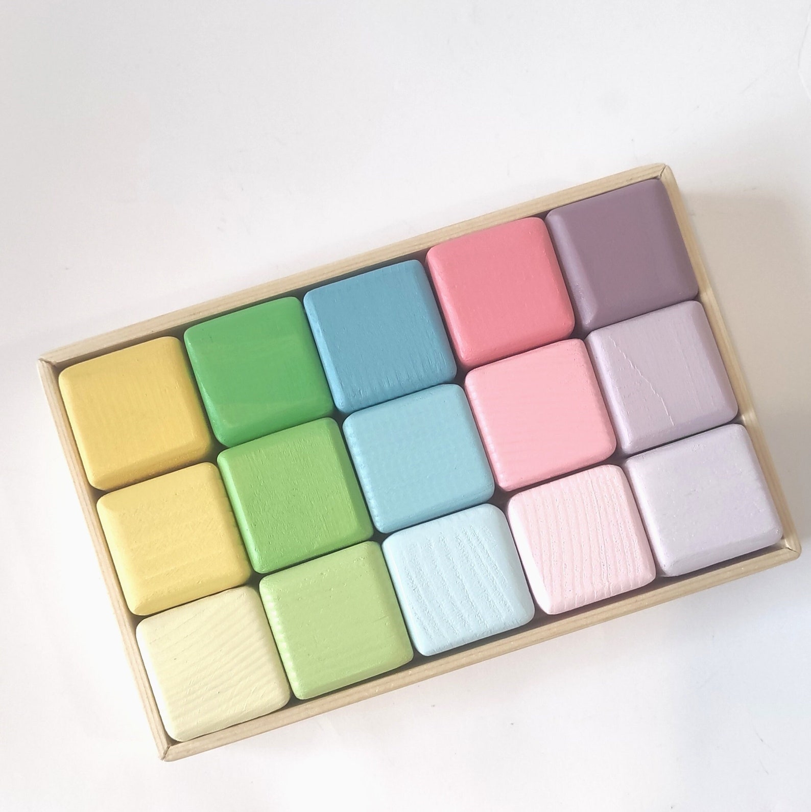 Wooden Colorful Blocks, Baby Building Blocks, Handmade Blocks ...