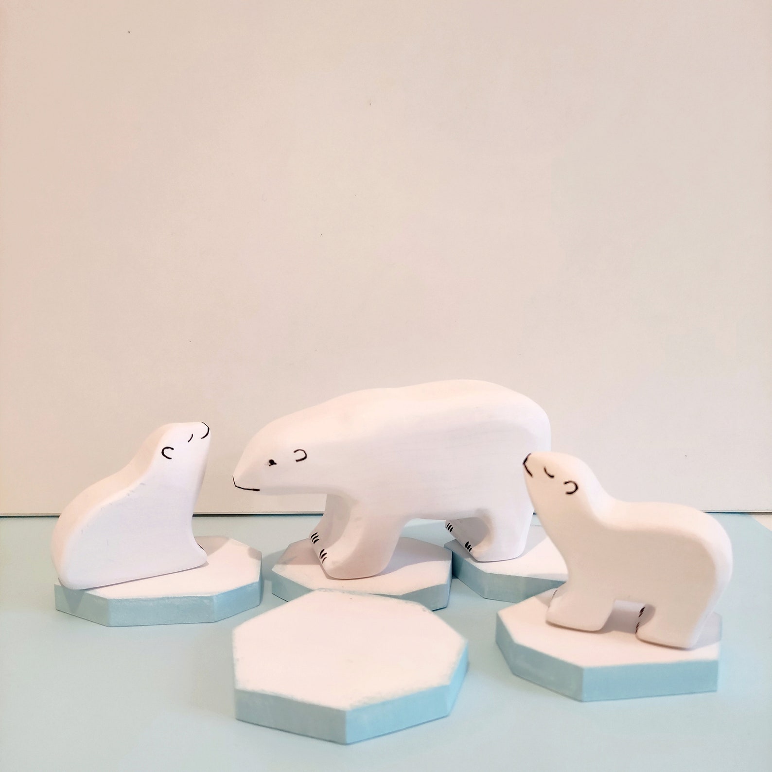 Wooden Toys, Polar Bear, Arctic Animals, Wooden Ice Floes, Waldorf ...