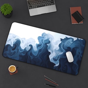 Abstract Waves Mouse Pad | Kawaii Waves Mouse Pad | Kawaii Anime | Cute ...