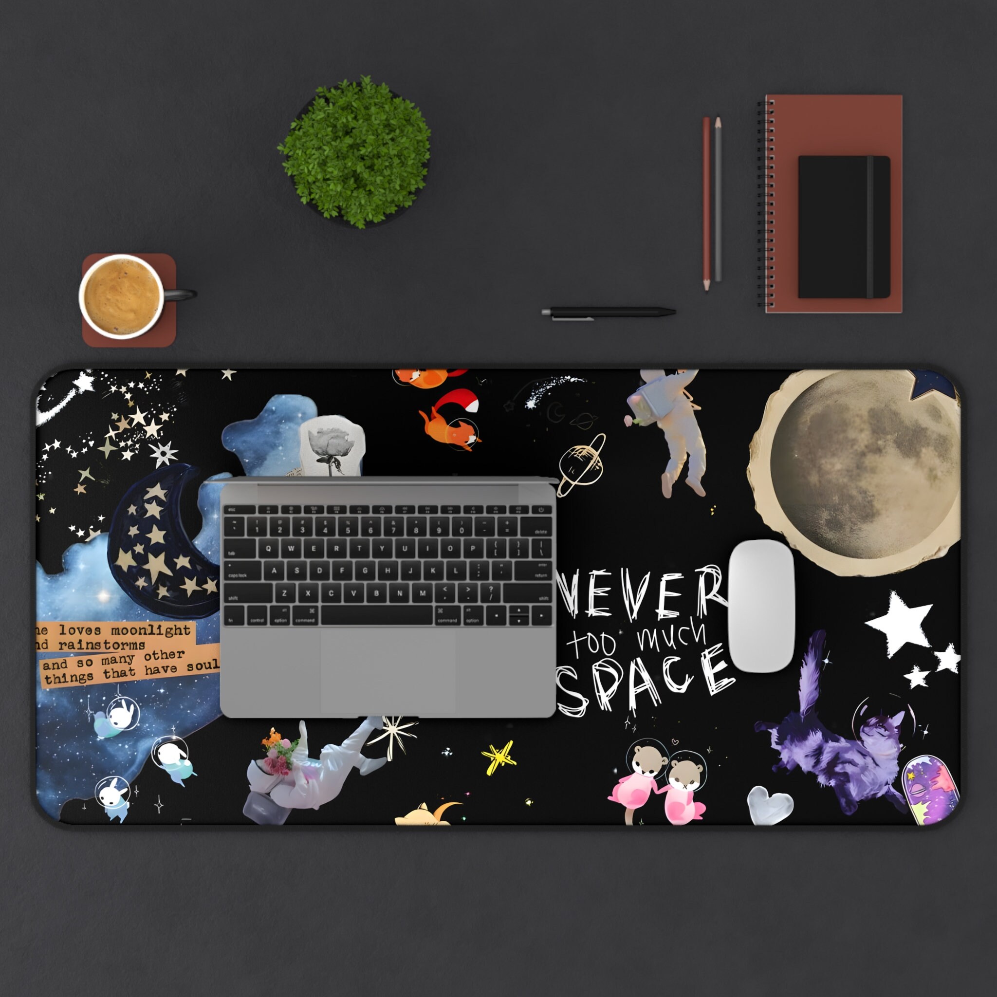 Moon Quote Mouse Pad | Quote Mouse Pad | Moon Anime | Full Moon Mouse ...
