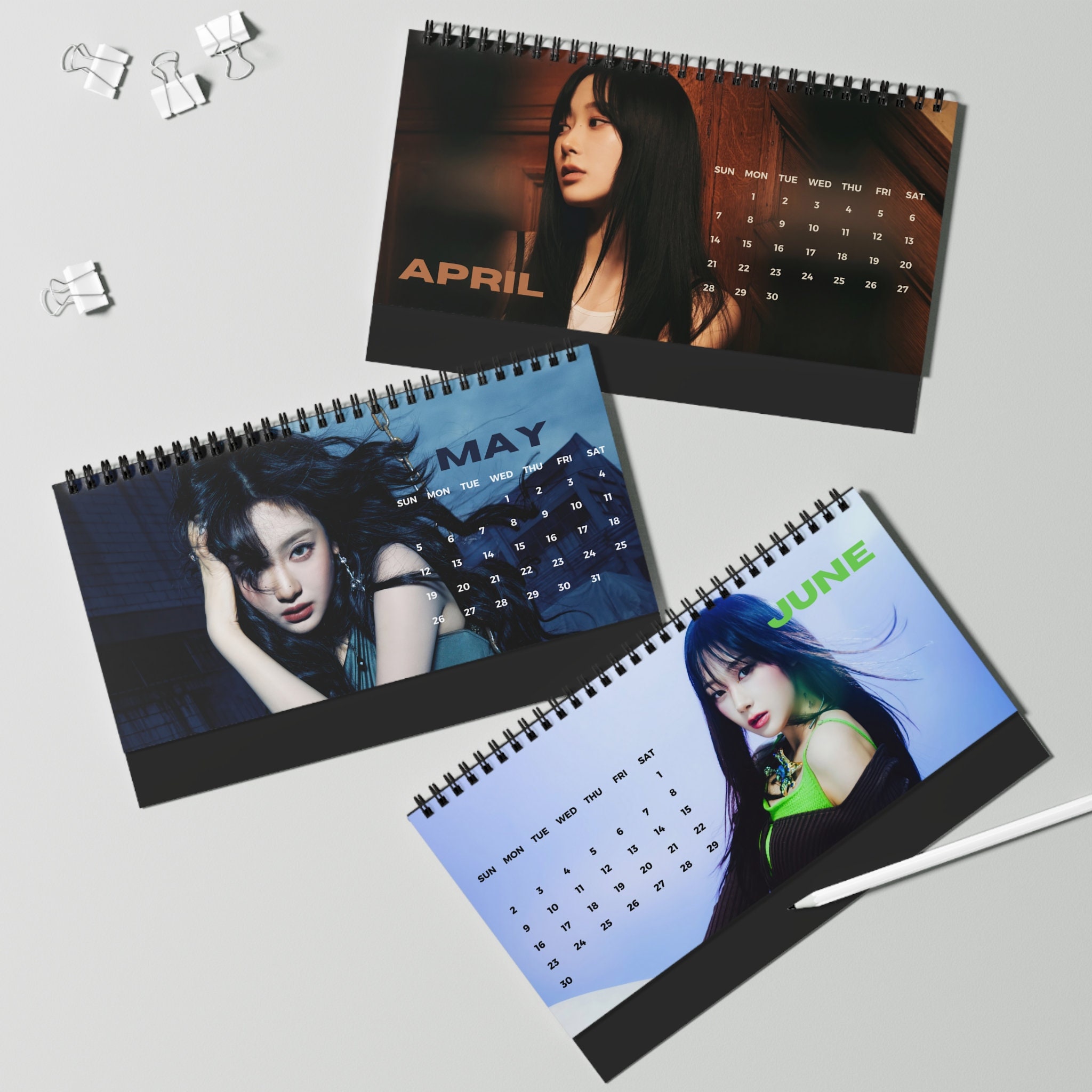 Aespa 2024 Desk Calendar Kpop Desk Calendar, Kpop 2024 New Year, Kpop ...