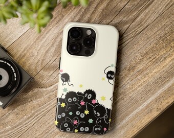 Spirited Japanese Anime Soot Sprites iPhone Case Susuwatari Phone Case ...