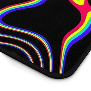 Pattern Wave Mousepad | Aesthetic Desk Mat | Vibrant Wave Design ...