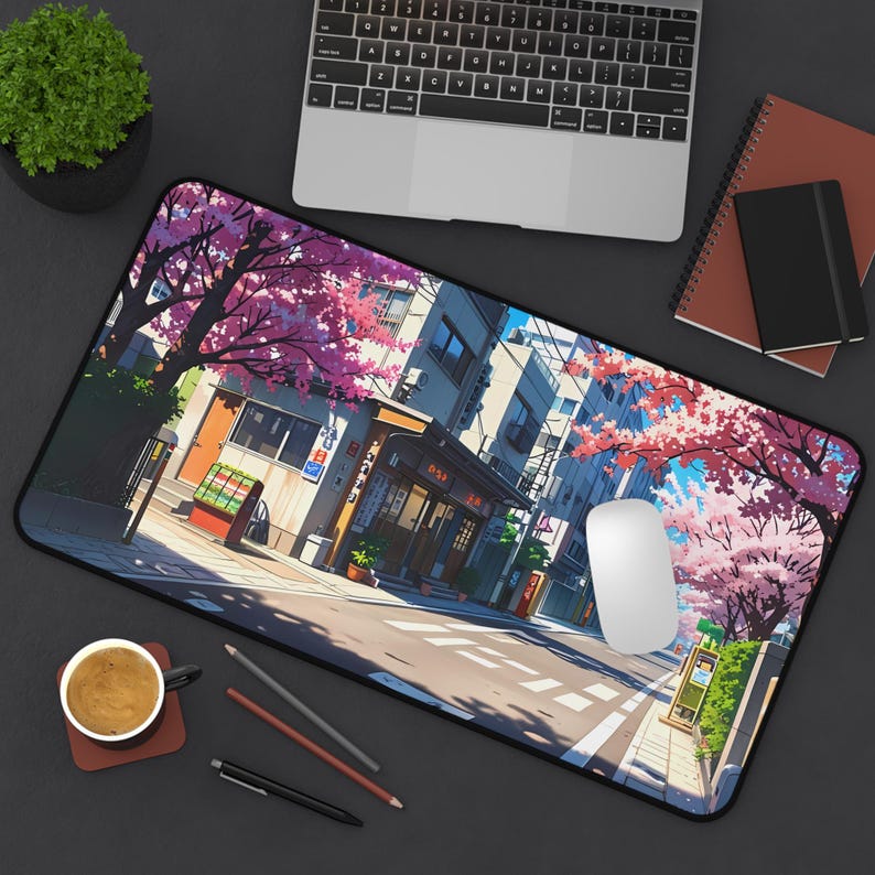 Tokyo Japan Desk Mat | City Scenery Gaming Pad | Urban Mousepad | Large ...