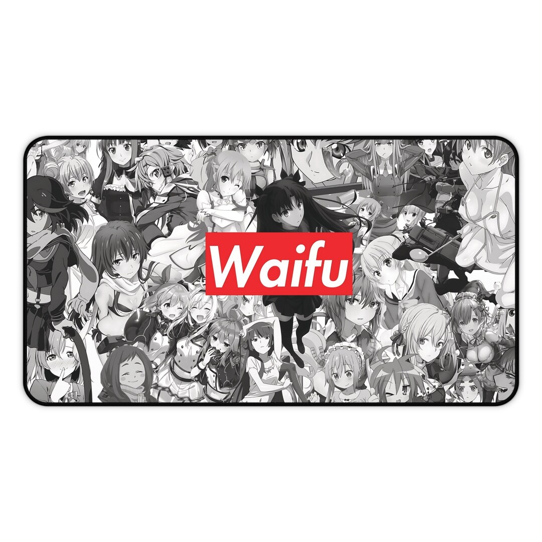 Anime Waifu Desk Mat Ahegao Japanese Trendy Workspace Desk - Etsy