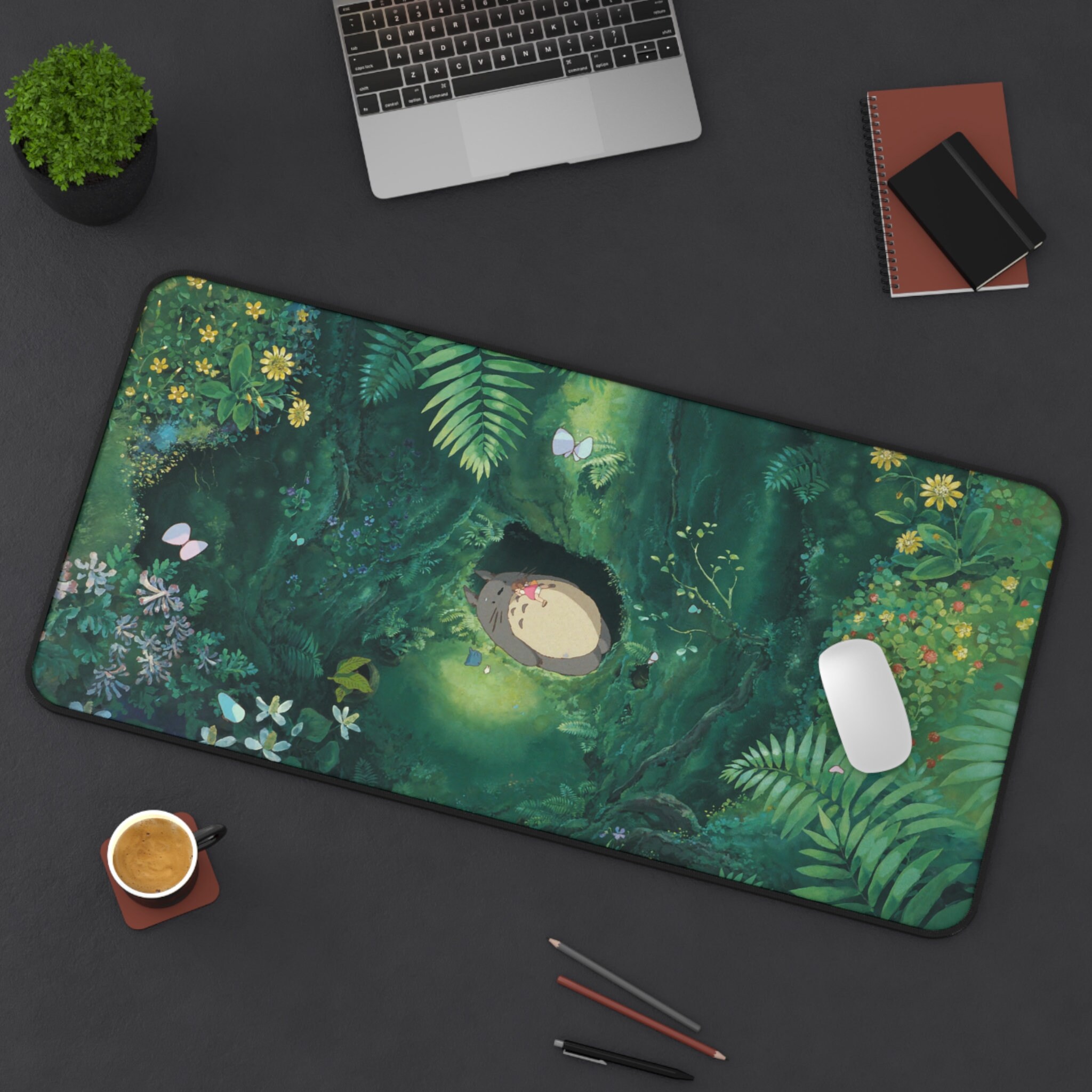 Totoro Desk Mat 3 Sizes Mouse Pad Desk Japanese Gaming Gift Decor ...