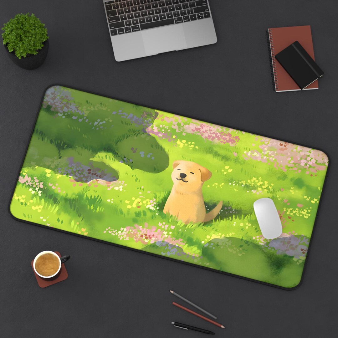 Cute Dog Mousepad | Adorable Desk Mat | Smooth Surface | Non-slip Base ...