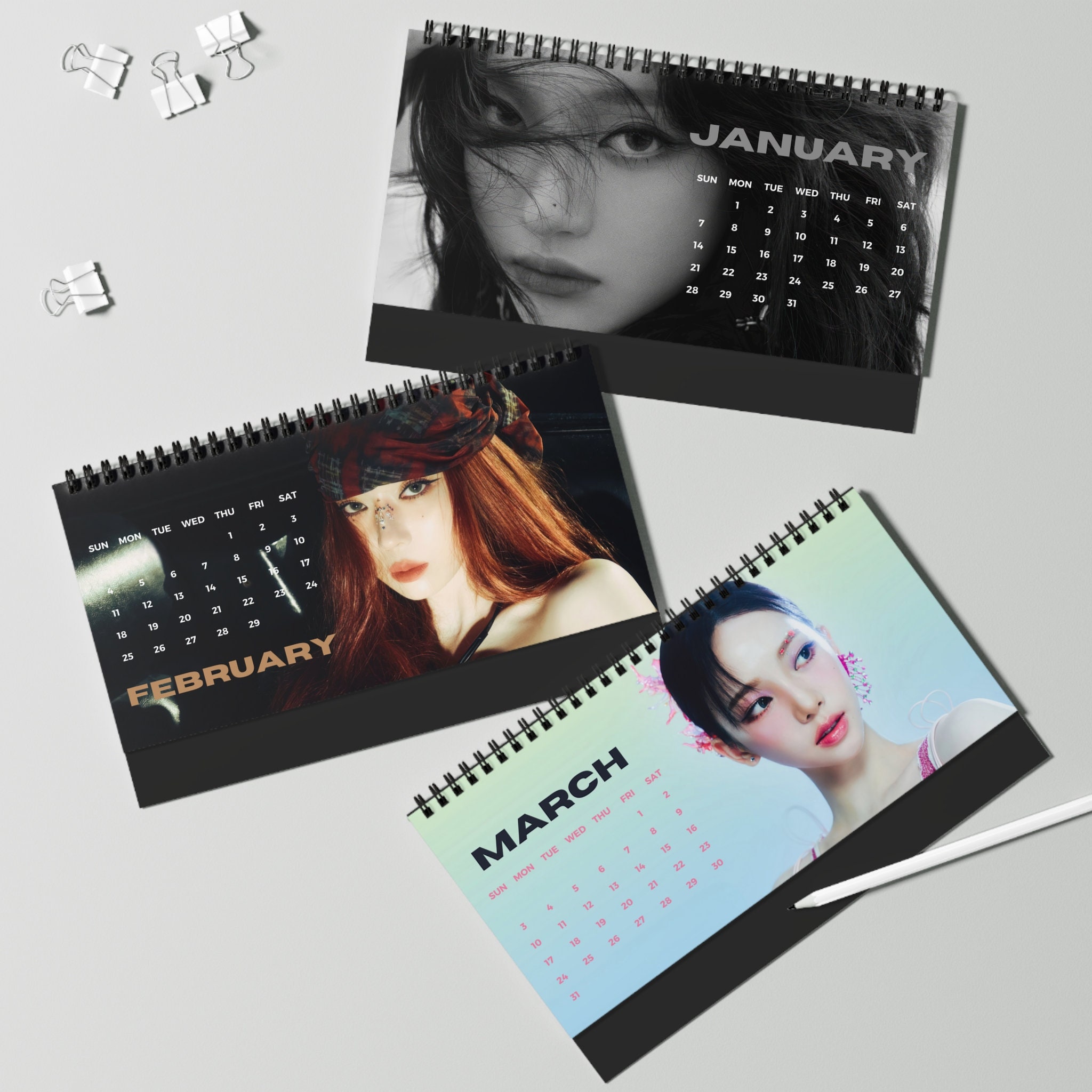 Aespa 2024 Desk Calendar Kpop Desk Calendar, Kpop 2024 New Year, Kpop ...