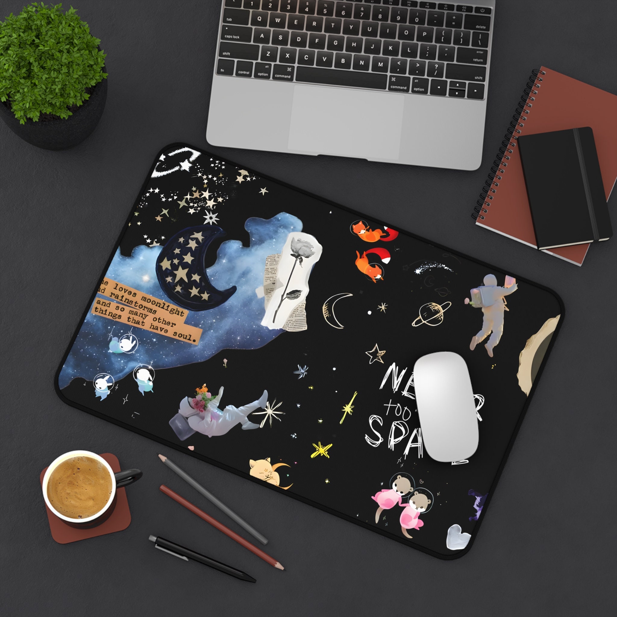 Moon Quote Mouse Pad | Quote Mouse Pad | Moon Anime | Full Moon Mouse ...