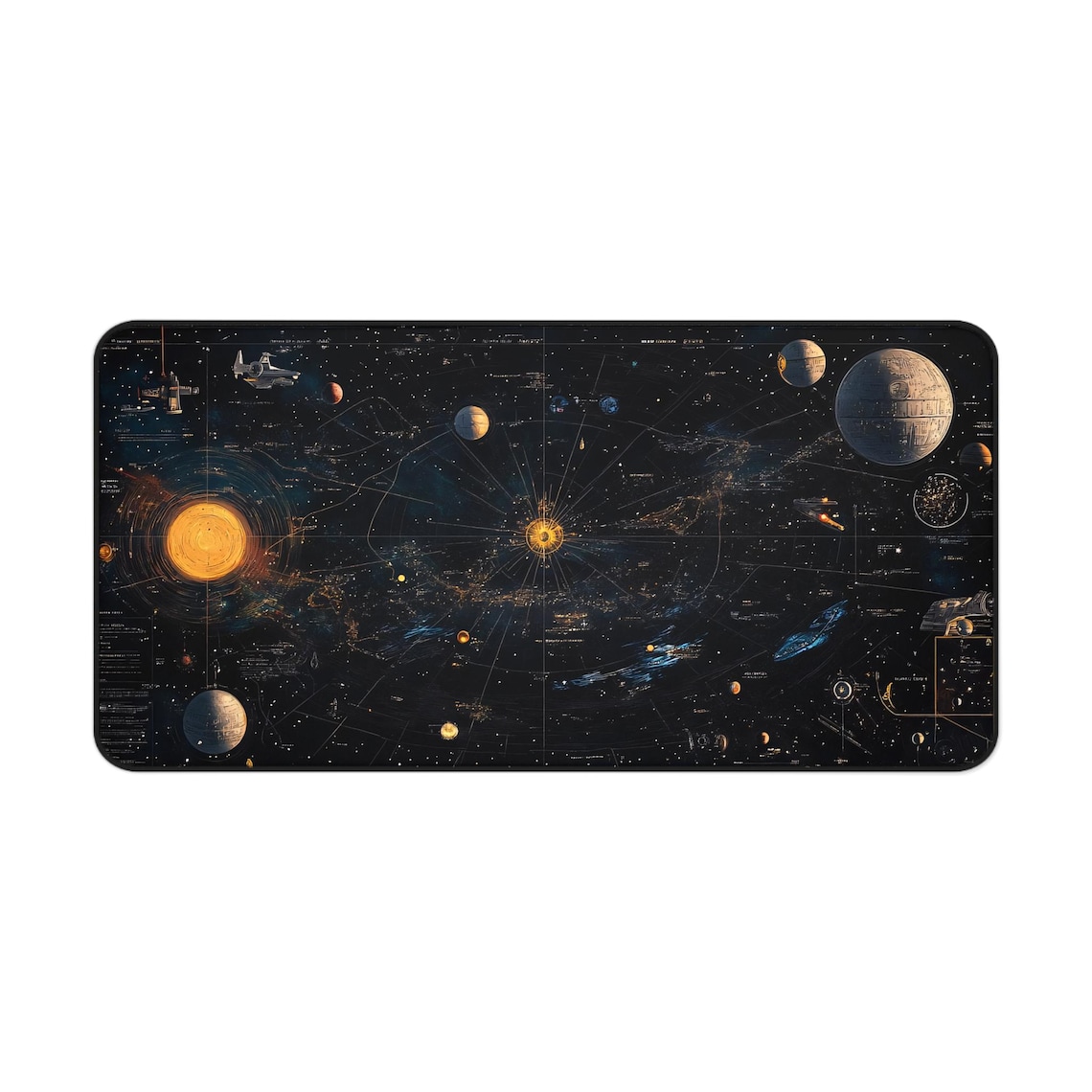 Outer Space Deskmat | Universe Mouse Pad | Galaxy Gaming Desk Mat ...