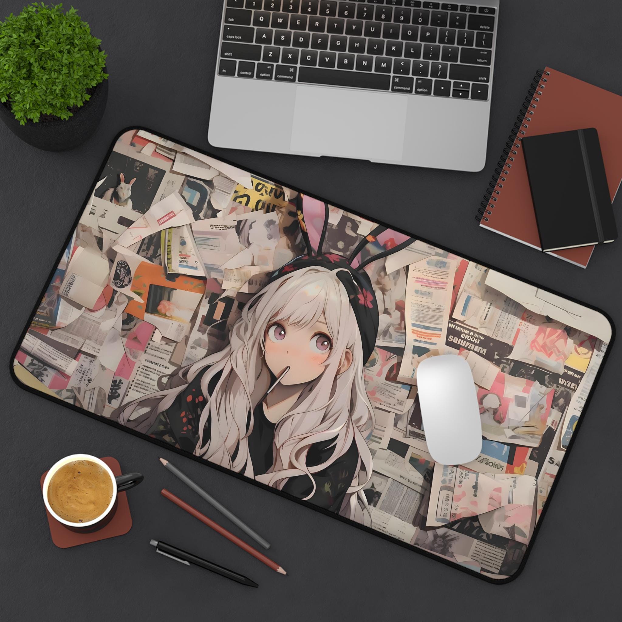 Anime Girl Desk Mat | Ahegao Mousepad | Waifu Desk Pad | PC Gaming Desk ...