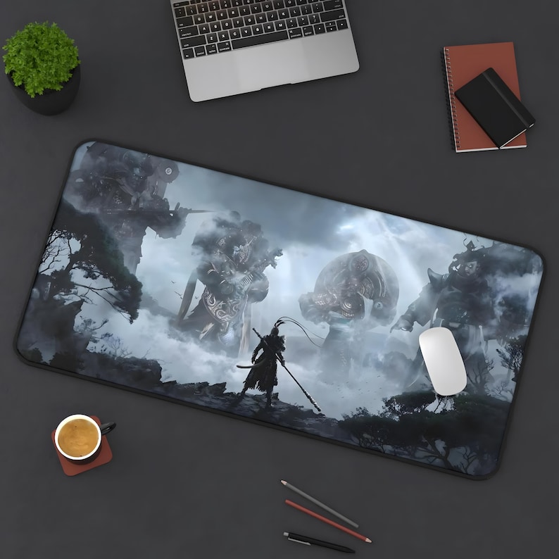 Monkey King Mousepad | Mythical Warrior Desk Mat | Gaming Accessories ...