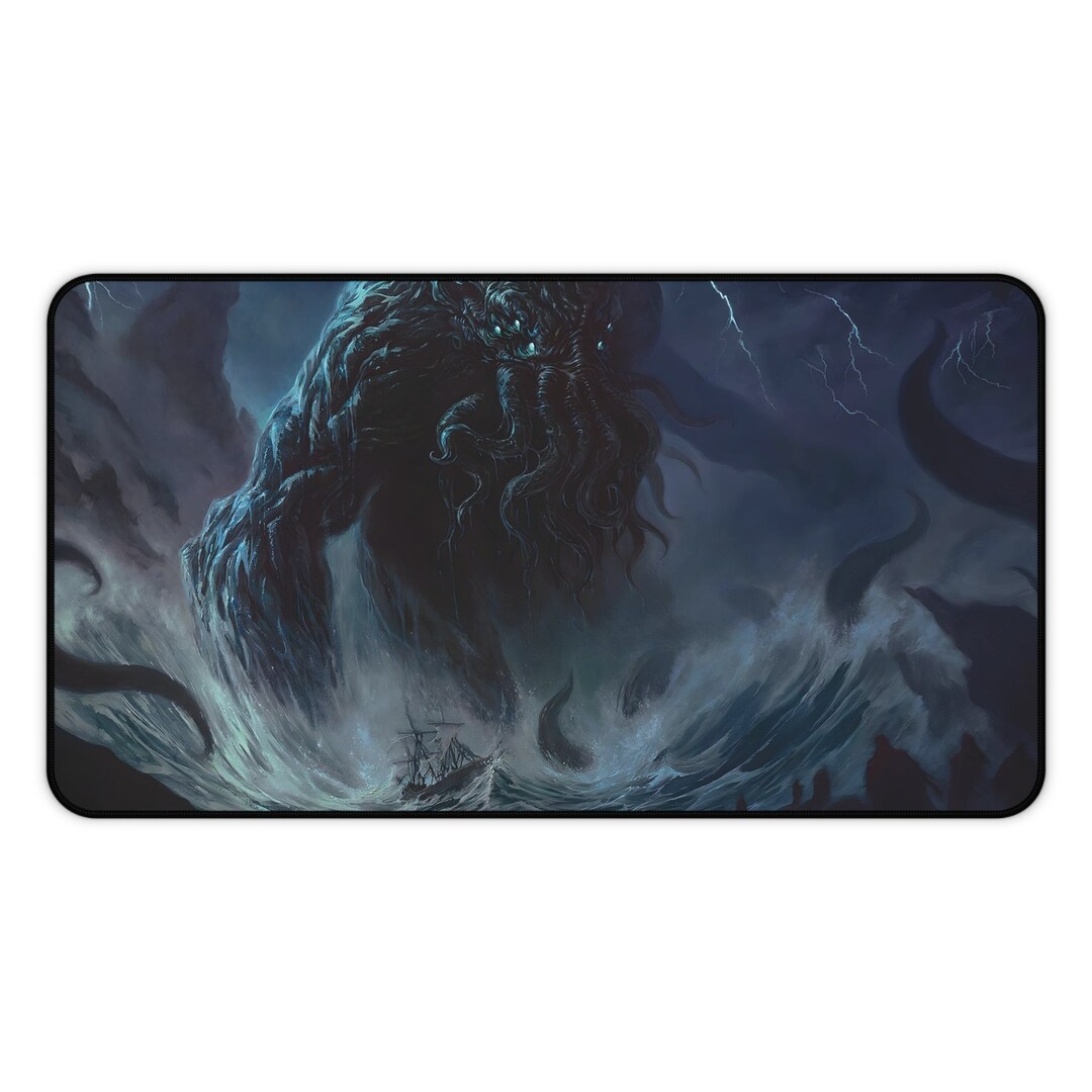 Cthulhu Desk Mat Sea Monsters Scary Trendy Workspace Desk - Etsy