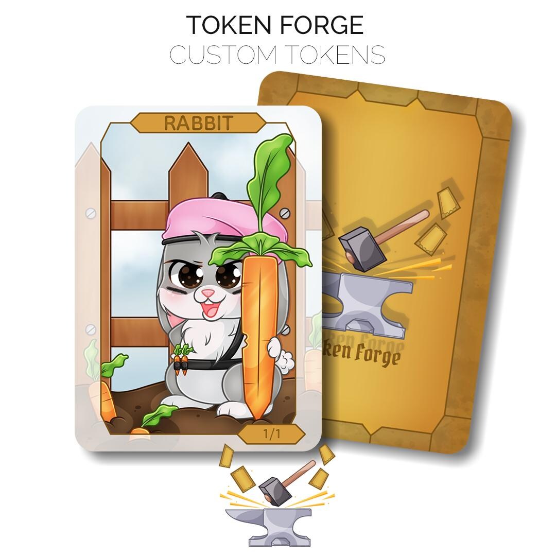 5 Rabbit Tokens for Magic the Gathering - Etsy