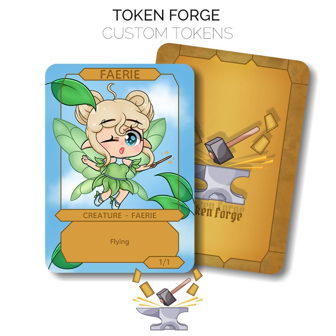 5 Faerie Tokens for Magic the Gathering - Etsy