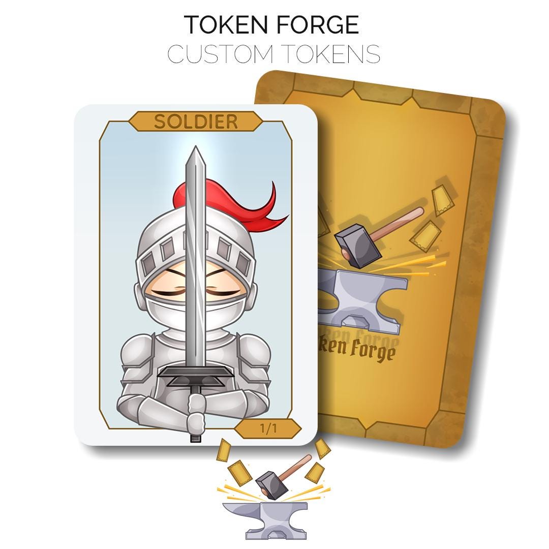 5 Soldier Tokens for Magic the Gathering - Etsy