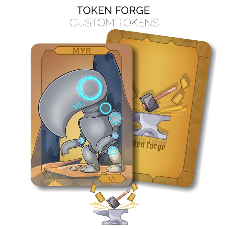 5 Myr Tokens for Magic the Gathering - Etsy