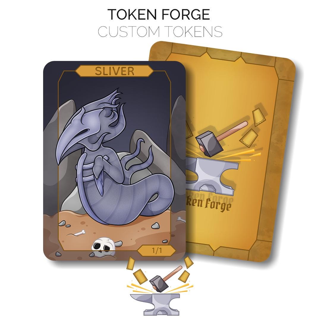 5 Sliver Tokens for Magic the Gathering - Etsy