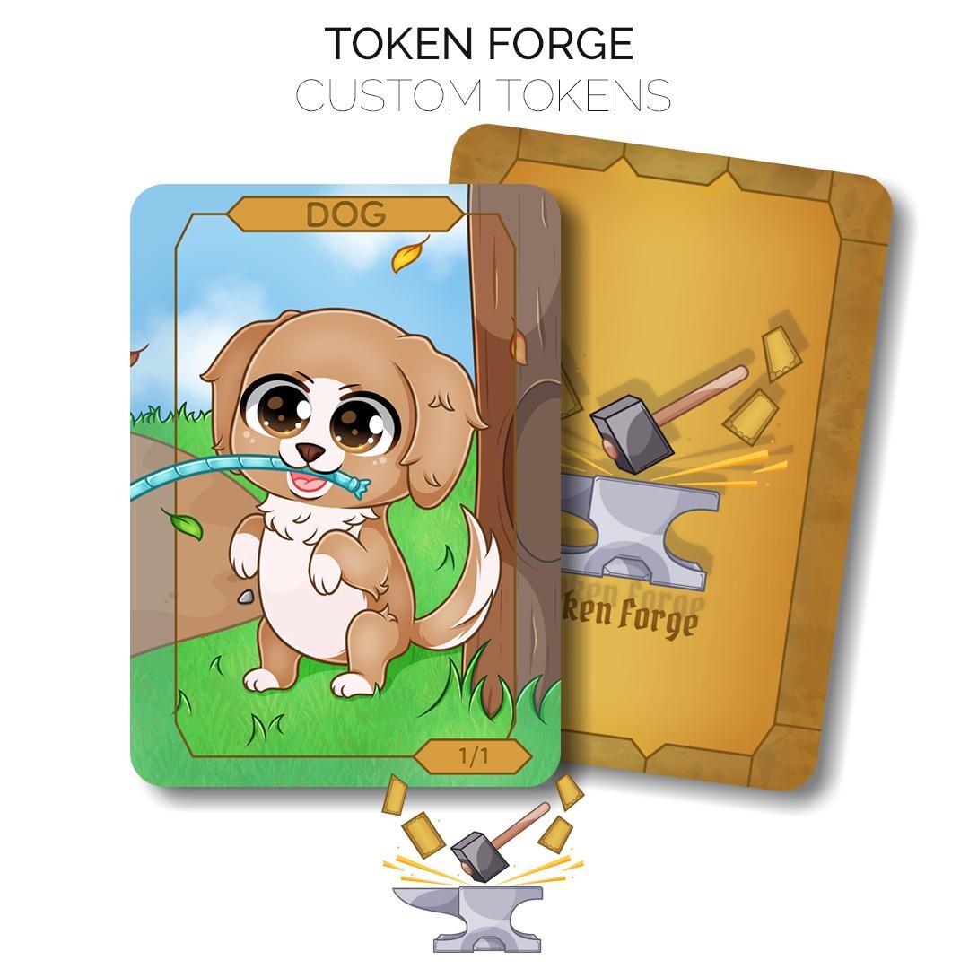 5 Dog Tokens for Magic the Gathering - Etsy