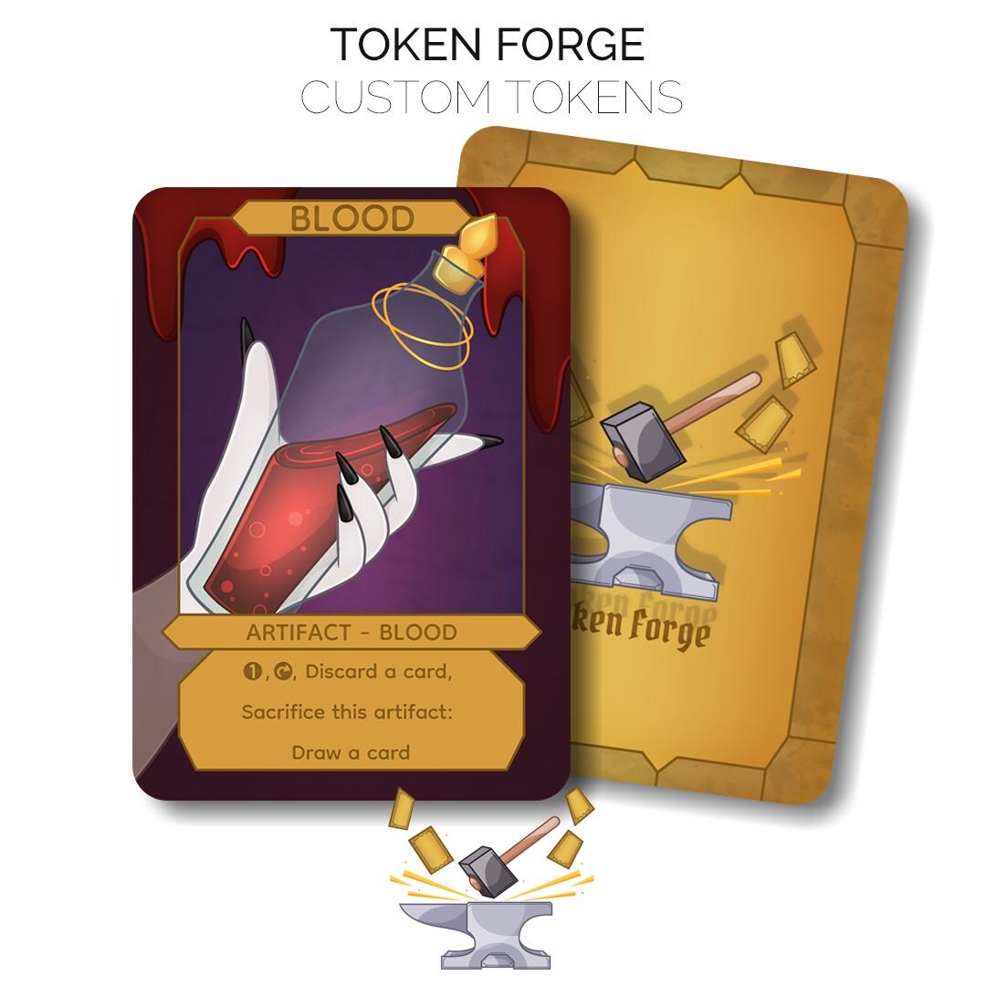 5 Blood Tokens for Magic the Gathering - Etsy