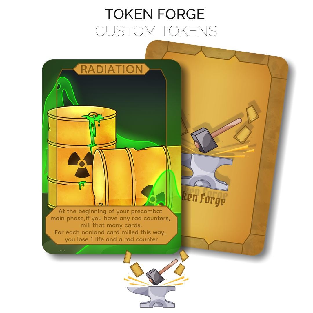 5 Radiation Tokens for Magic the Gathering - Etsy