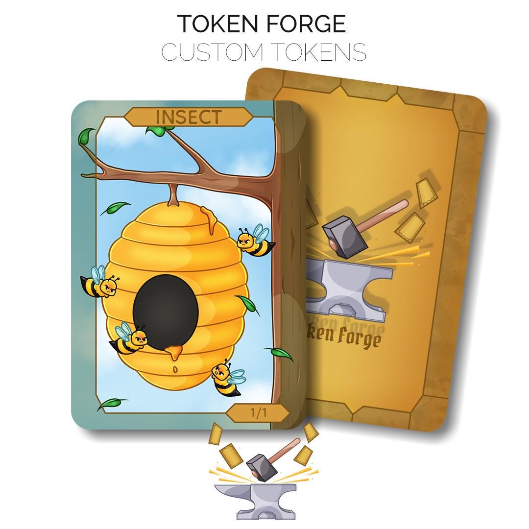 5 Insect Tokens for Magic the Gathering - Etsy