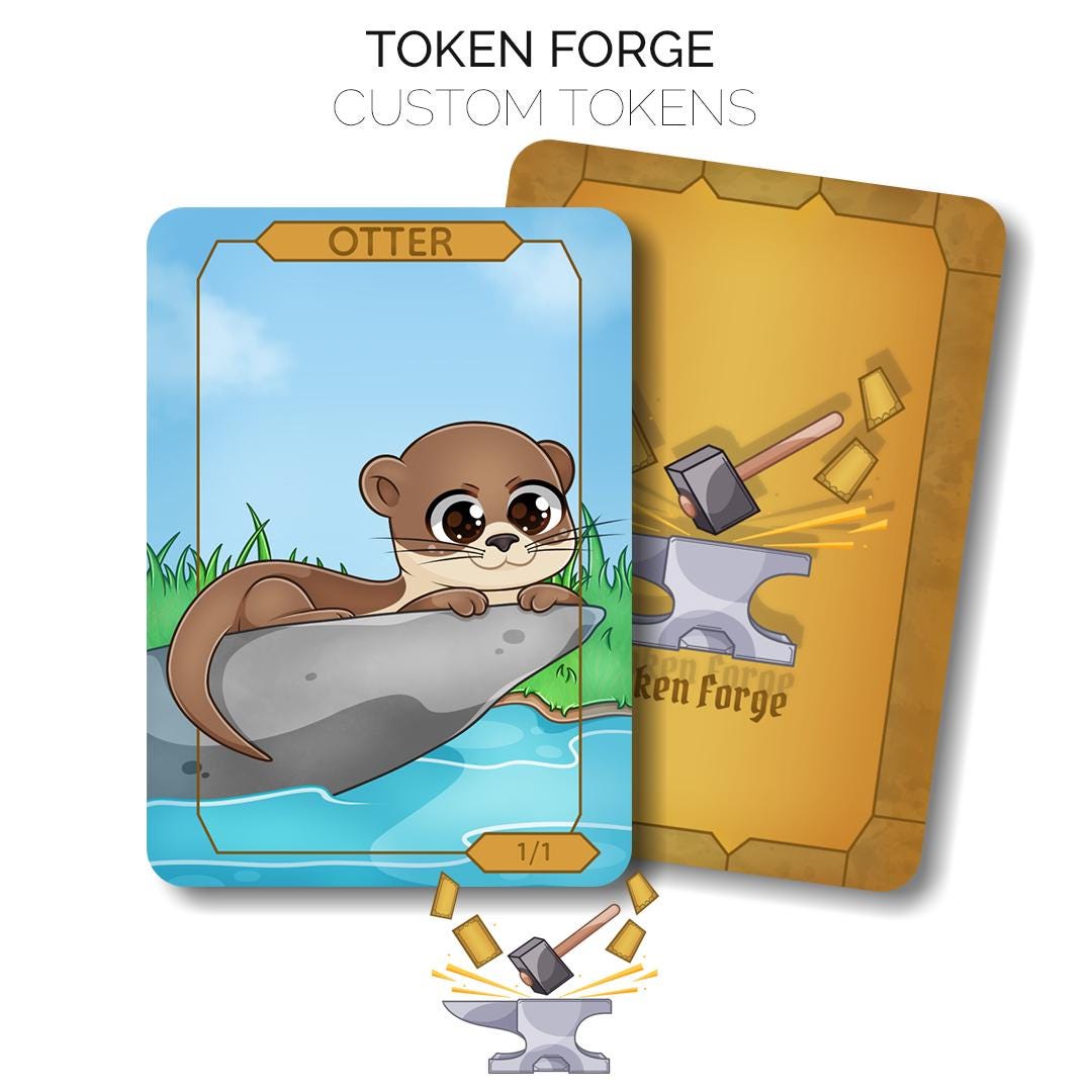 5 Otter Tokens for Magic the Gathering - Etsy