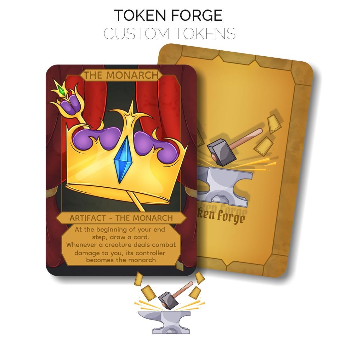 5 Monarch Tokens for Magic the Gathering - Etsy