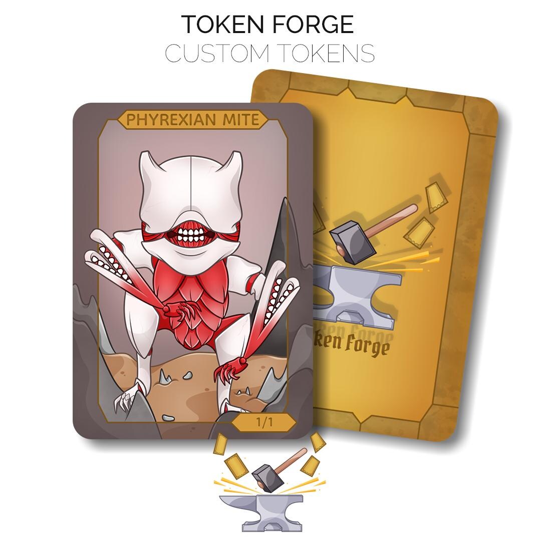 5 Phyrexian Mite Tokens for Magic the Gathering - Etsy