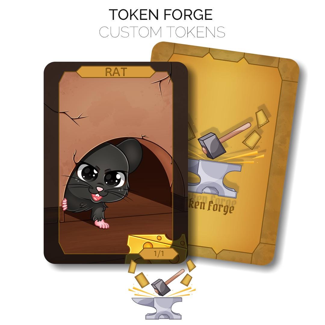 5 Rat Tokens for Magic the Gathering - Etsy