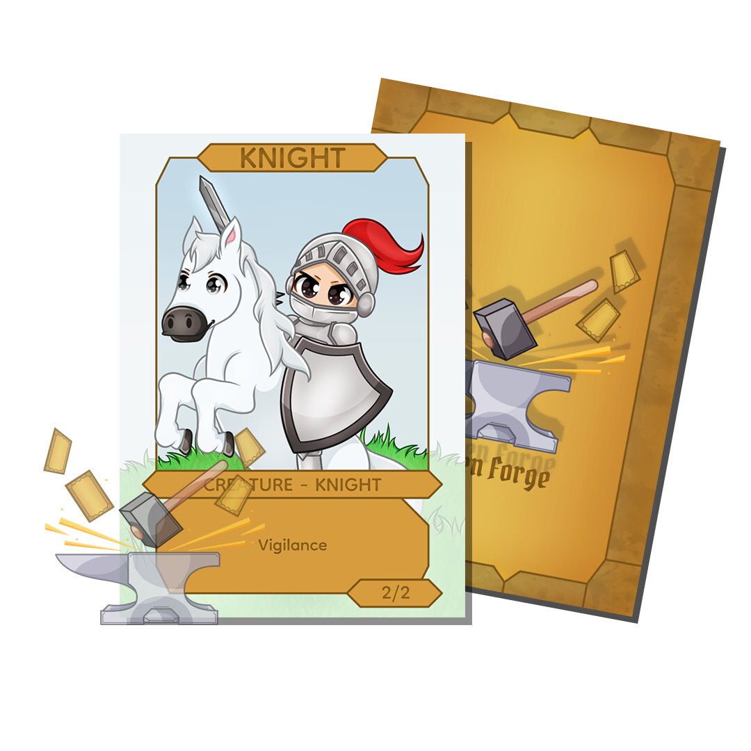 5 Knight Tokens for Magic the Gathering - Etsy