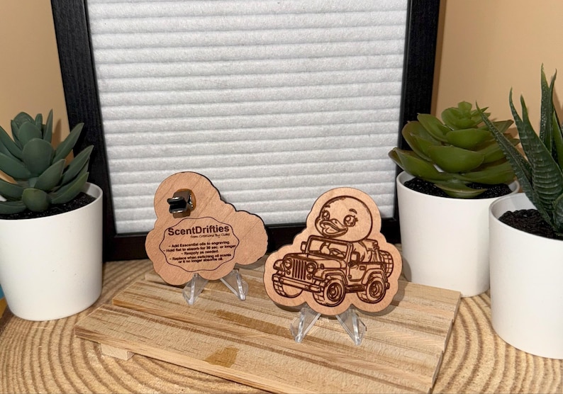 Jeep Ducks Car Diffuser – Laser Cut Wooden Scentdrifties | Vent Clip or ...