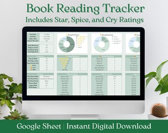 Google Sheets Book Tracker, Spice & Cry Ratings (digital Download) - Etsy