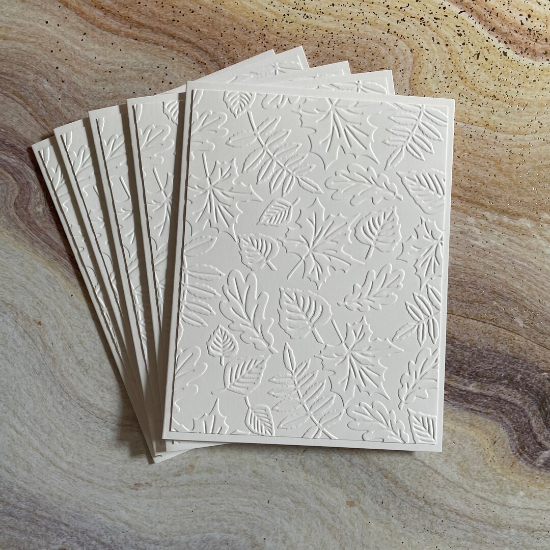 Greeting Card Set, Fall Cards, Blank Cards, White Greeting Cards ...